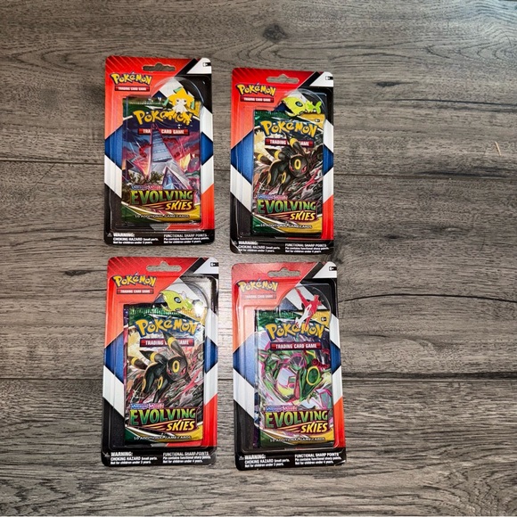 Pokemon | Games | Pokemon Tcg Evolving Skies Booster Packs Pin Lot2d ...